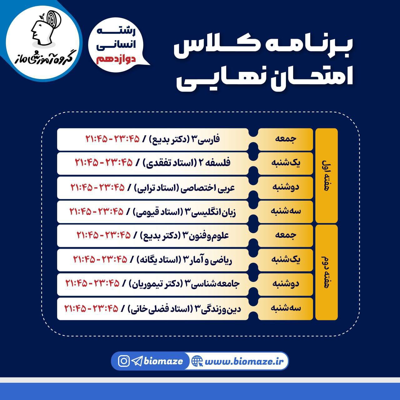 میزان تاثیر امتحاننهایی در کنکور ۱۴۰۳، ۱۴۰۴، ۱۴۰۵ Maze Blog